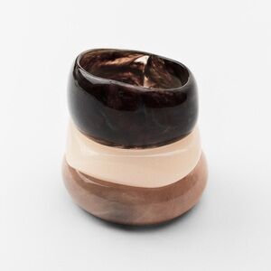 Zara | Jewelry | Zara 3 Pack Of Resin Bracelets | Poshmark